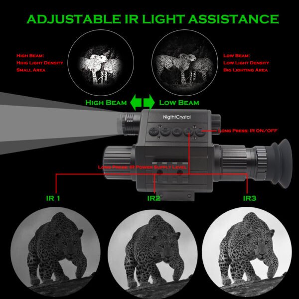M5 Night Vision Scope with Picatinny Rail Mount – NightCrystal Night ...