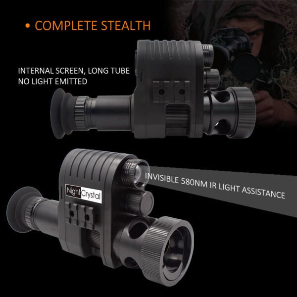 M4A IR Hunting Night Vision Scope Attachment - NightCrystal Optics