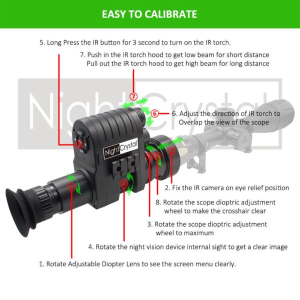 M4A IR Hunting Night Vision Scope Attachment – NightCrystal Night ...