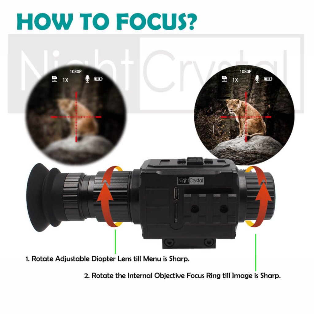 M6 Night Vision Scope with 1.4inch HD Screen – NightCrystal Night ...